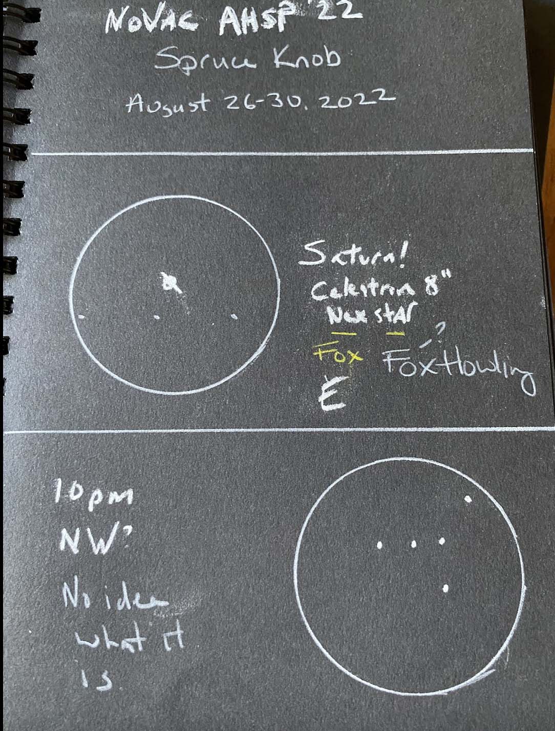 A Sketcher’s Experience at AHSP – Northern Virginia Astronomy Club